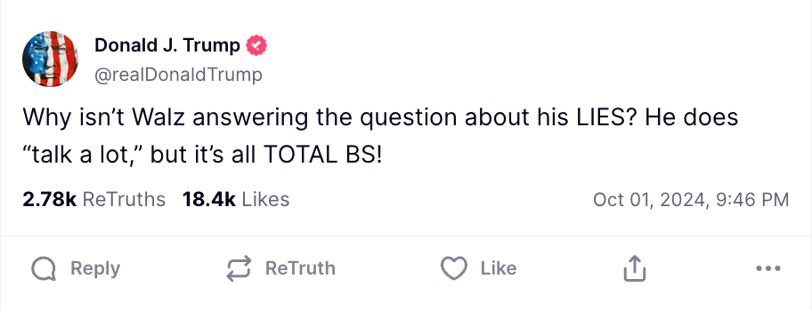 Trump Fires Off Tirade Of More Than 40 Posts On Truth Social During Vp